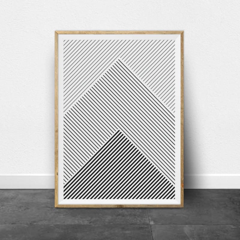Geometric Print Art - Etsy