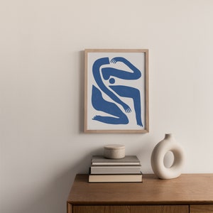 Blue Body Abstract Illustration. Printable Artwork. Download the Files ...