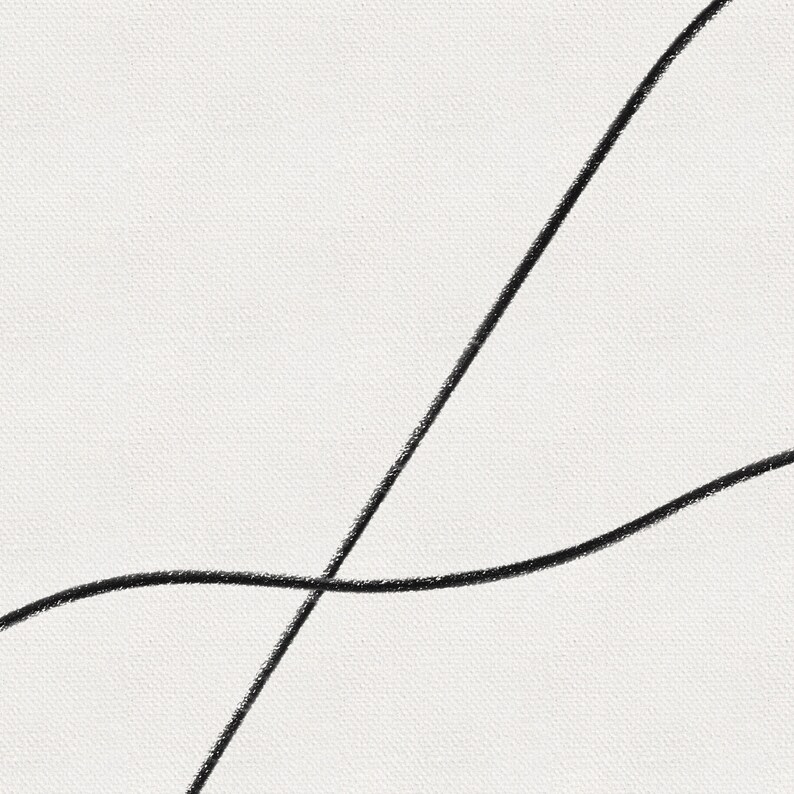 Moon Landscape. Minimal Continuous Abstract Line Drawing. | Etsy