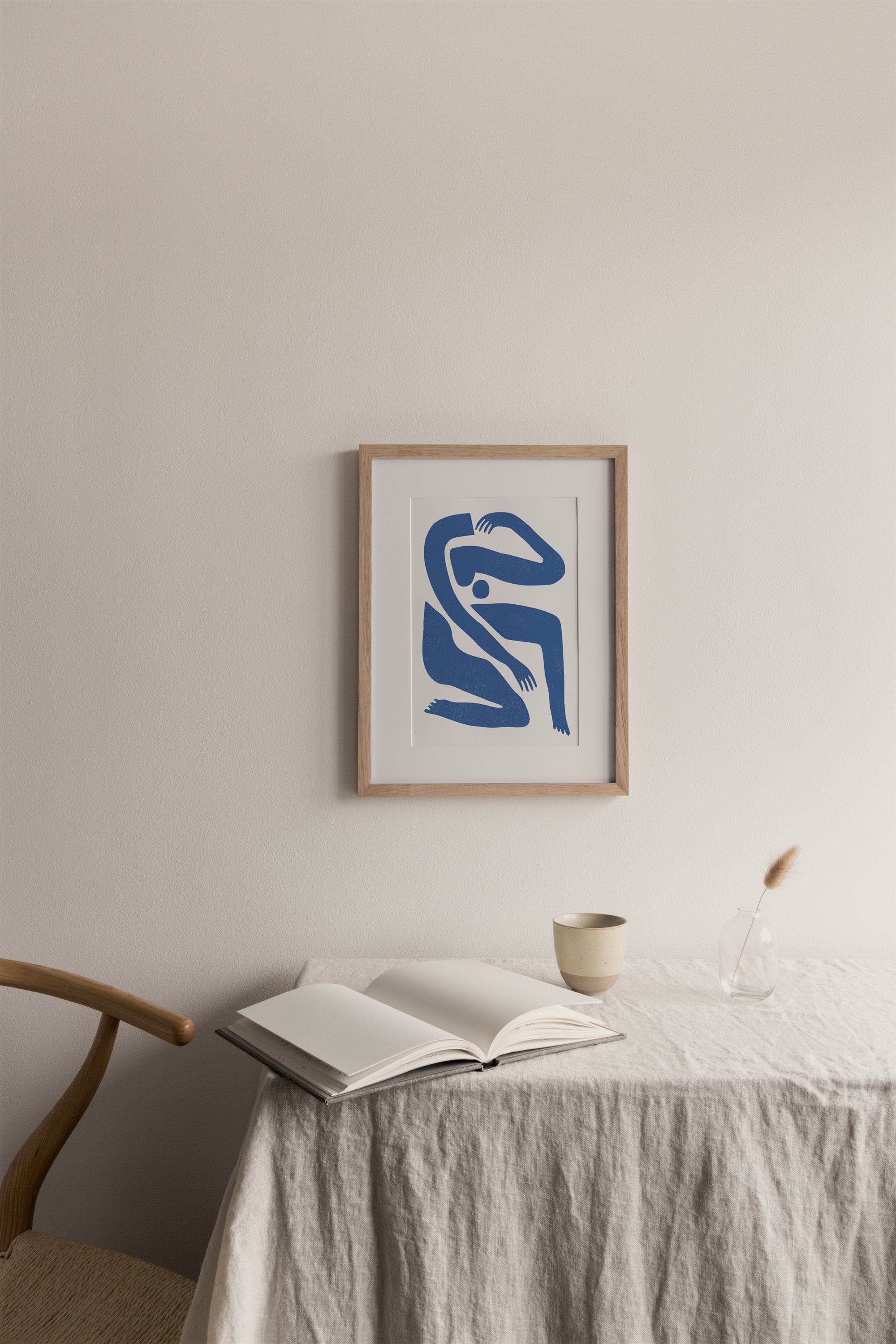 Blue Body Abstract Illustration. Printable Artwork. Download the Files ...