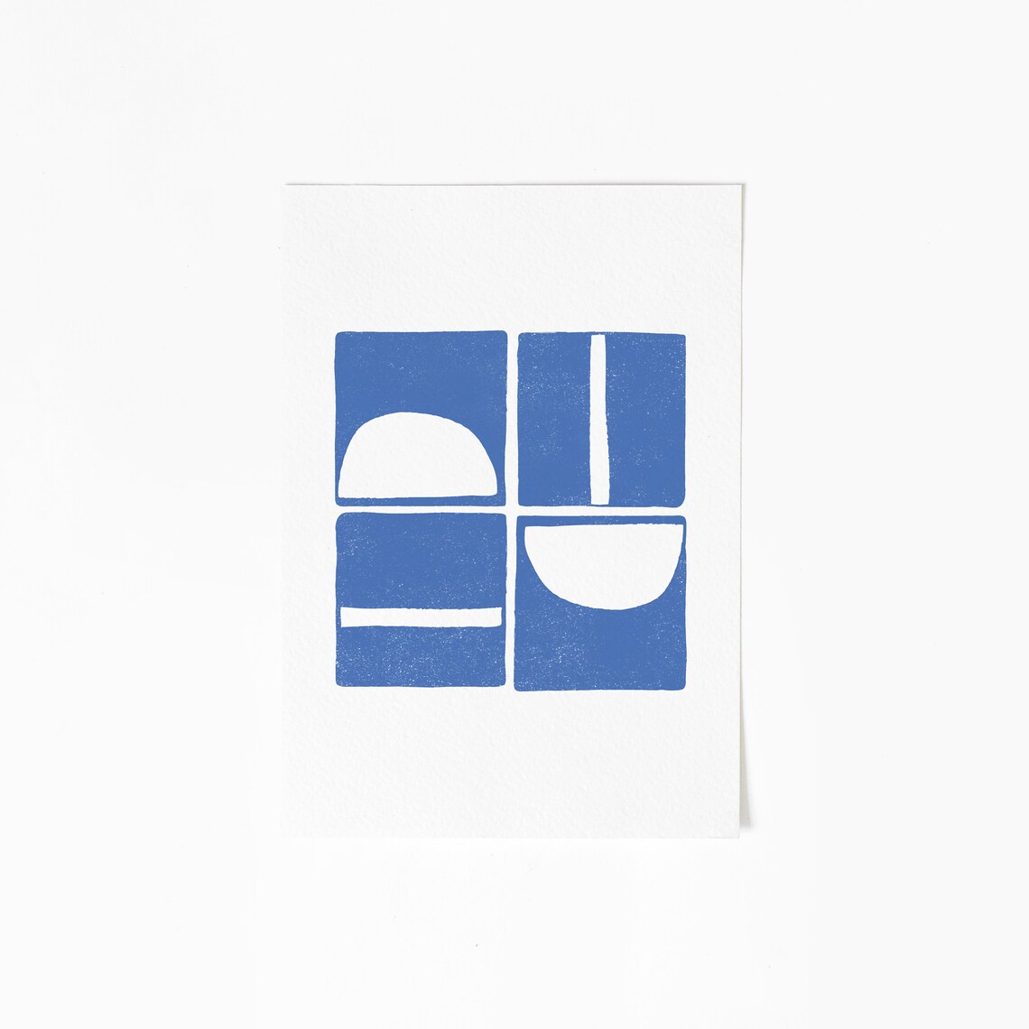 Abstract Geometric Shapes Block Print Set. Download Instantly - Etsy