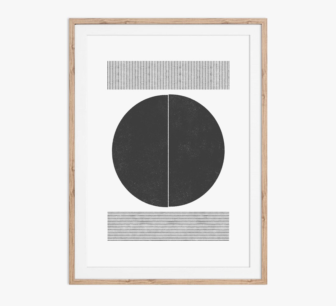 Geometric Block Print Style Design in Black and White. Download ...