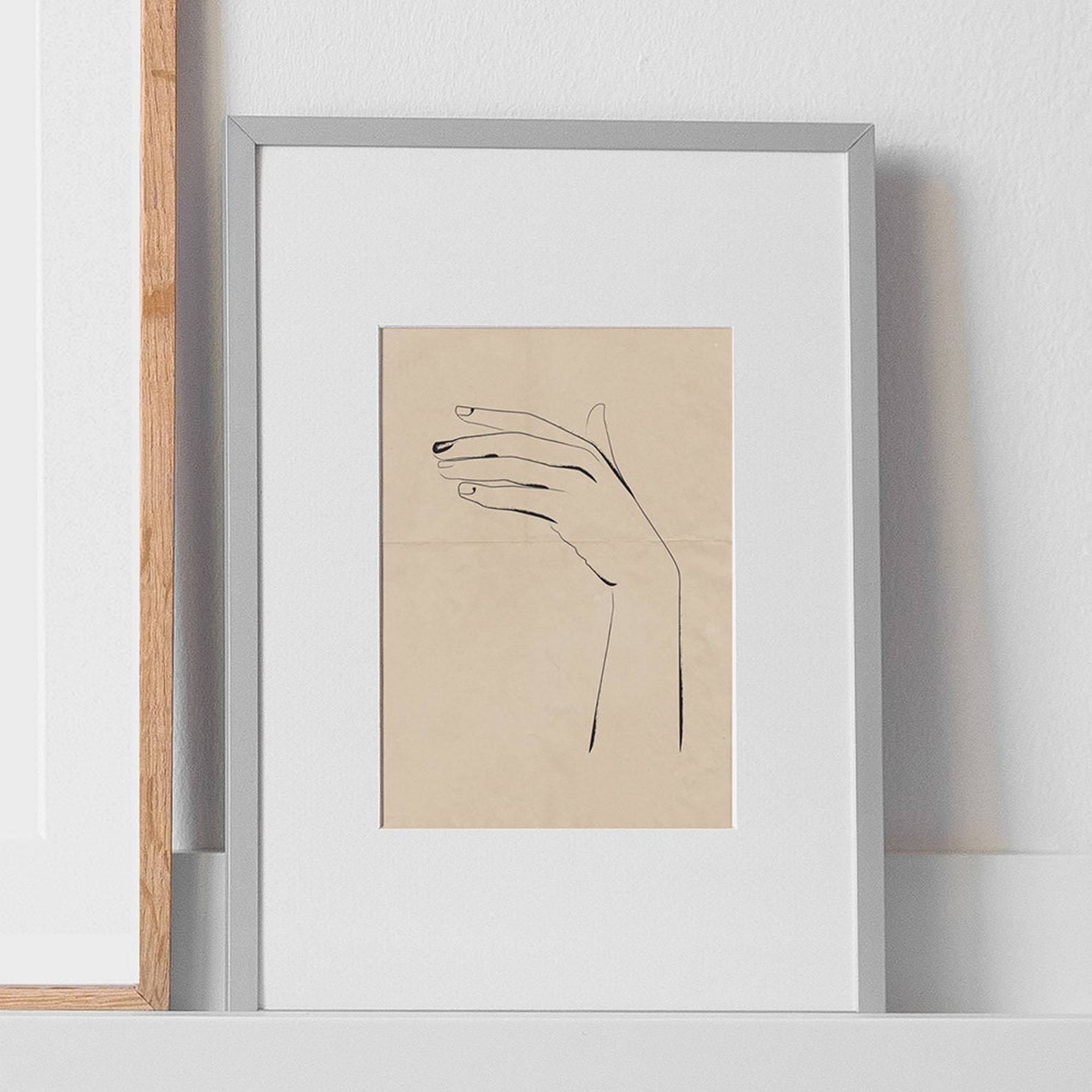 Hand Illustration, Ink on Creased Vintage Paper Design. Download the ...