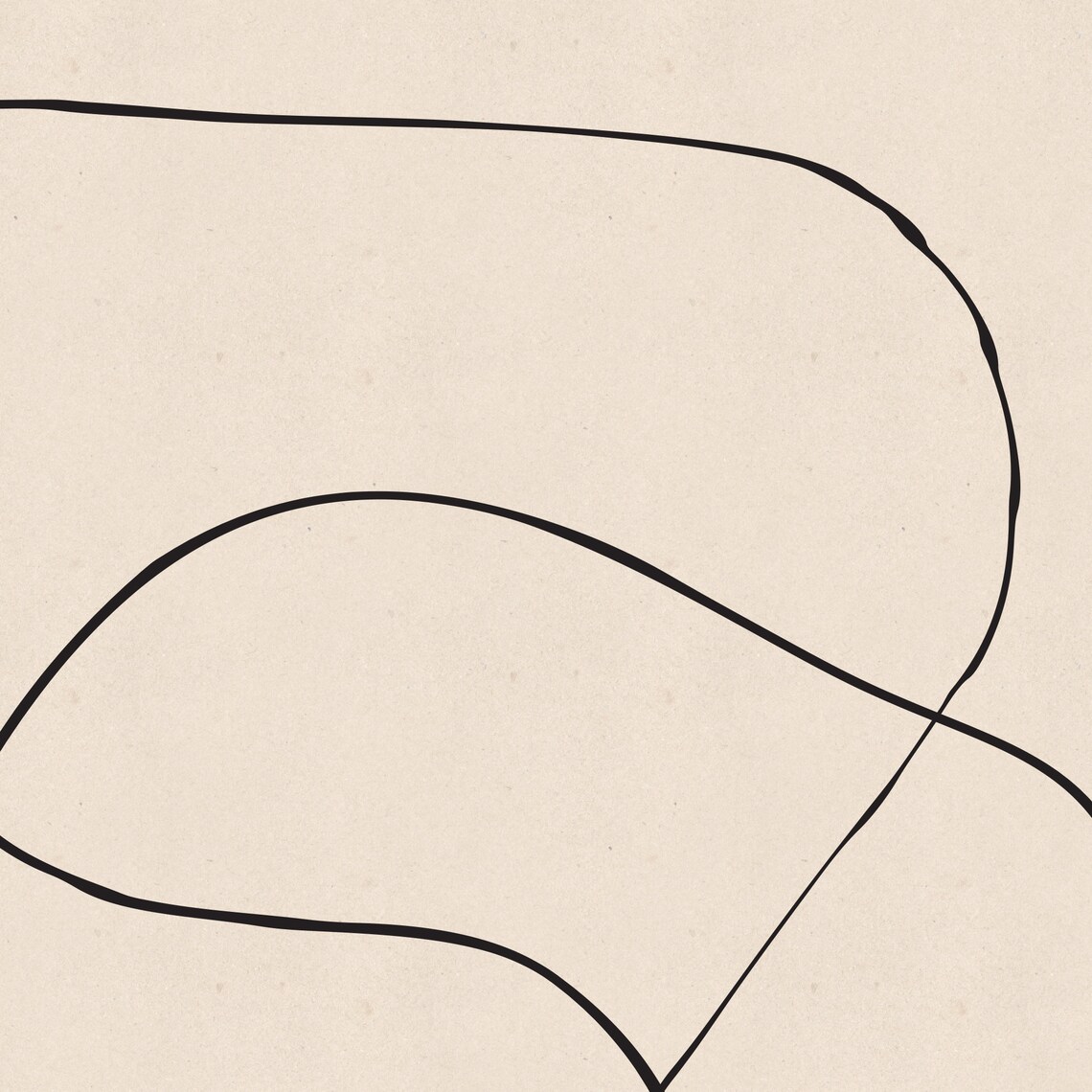 Abstract Scribble Fine Line Drawing. Download the Files and - Etsy