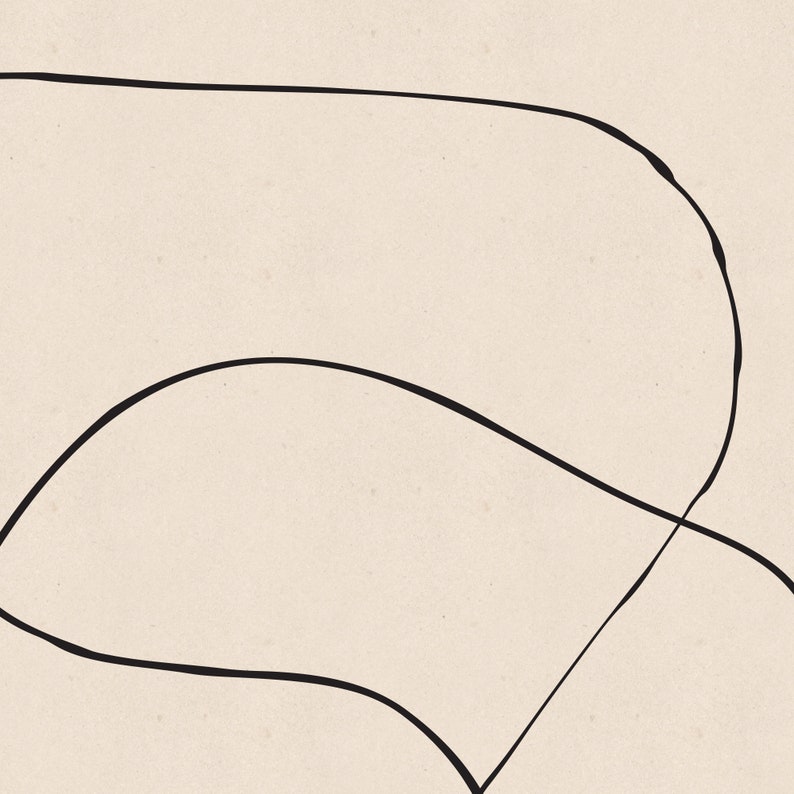 Abstract Scribble Fine Line Drawing. Download the Files and - Etsy