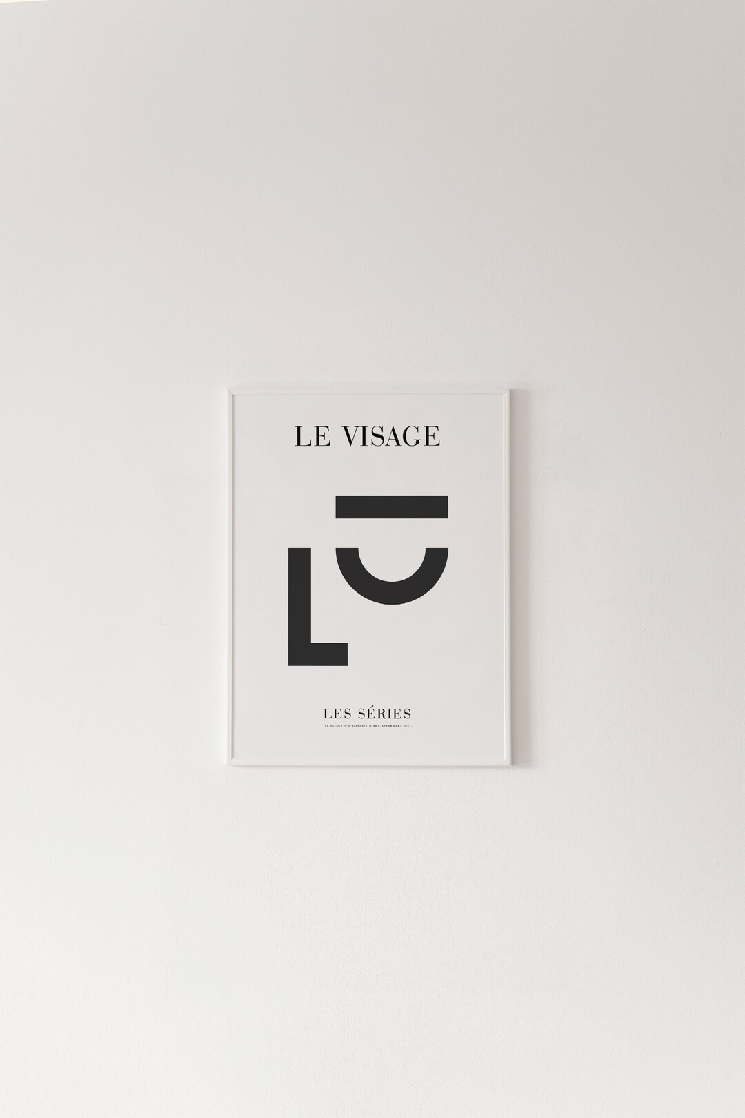 Le Visage Gallery Poster Series. A Minimal Geometric Face Series in the ...