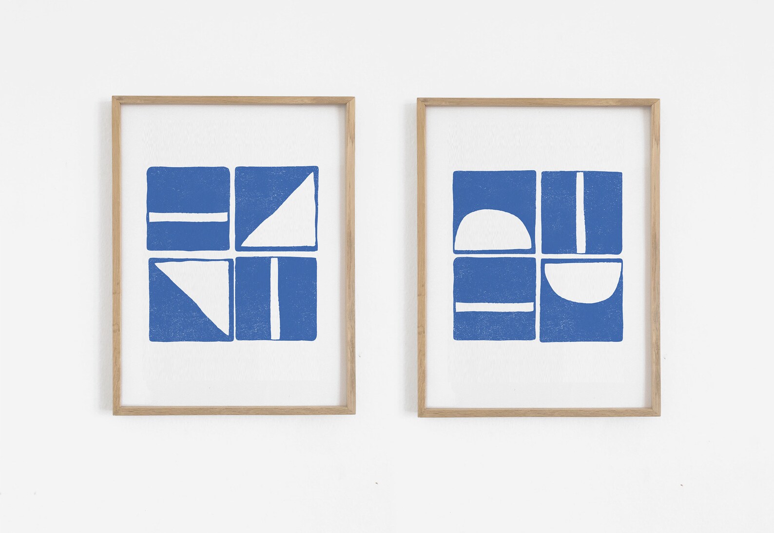 Abstract Geometric Shapes Block Print Set. Download Instantly - Etsy