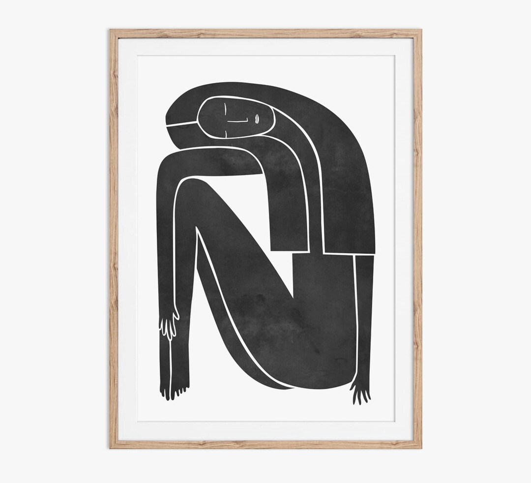 A Figurative Illustration of a Woman. Printable Wall Art. - Etsy