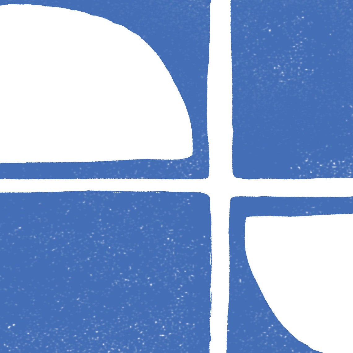 Abstract Geometric Shapes Block Print Set. Download Instantly - Etsy