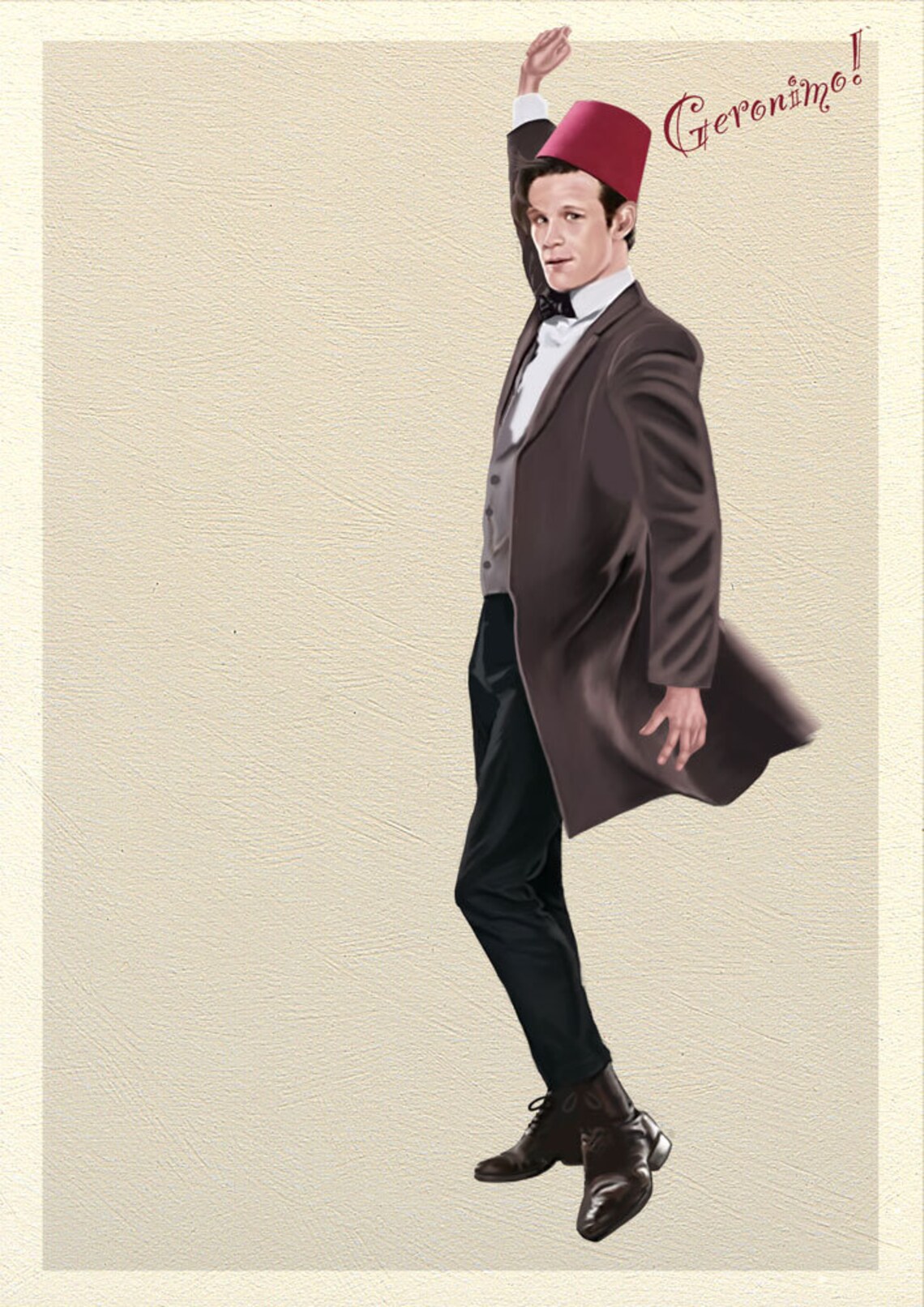 Geronimo! the Eleventh Doctor - Matt Smith - Etsy