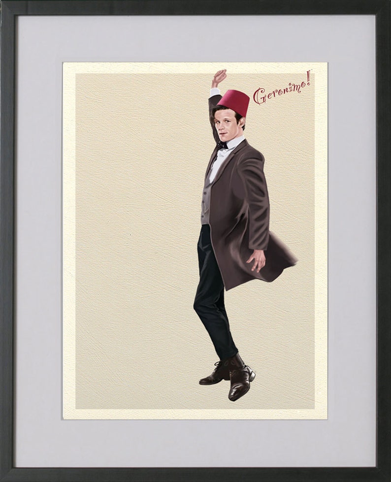 Geronimo! the Eleventh Doctor - Matt Smith - Etsy