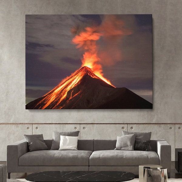 Volcano Art - Etsy