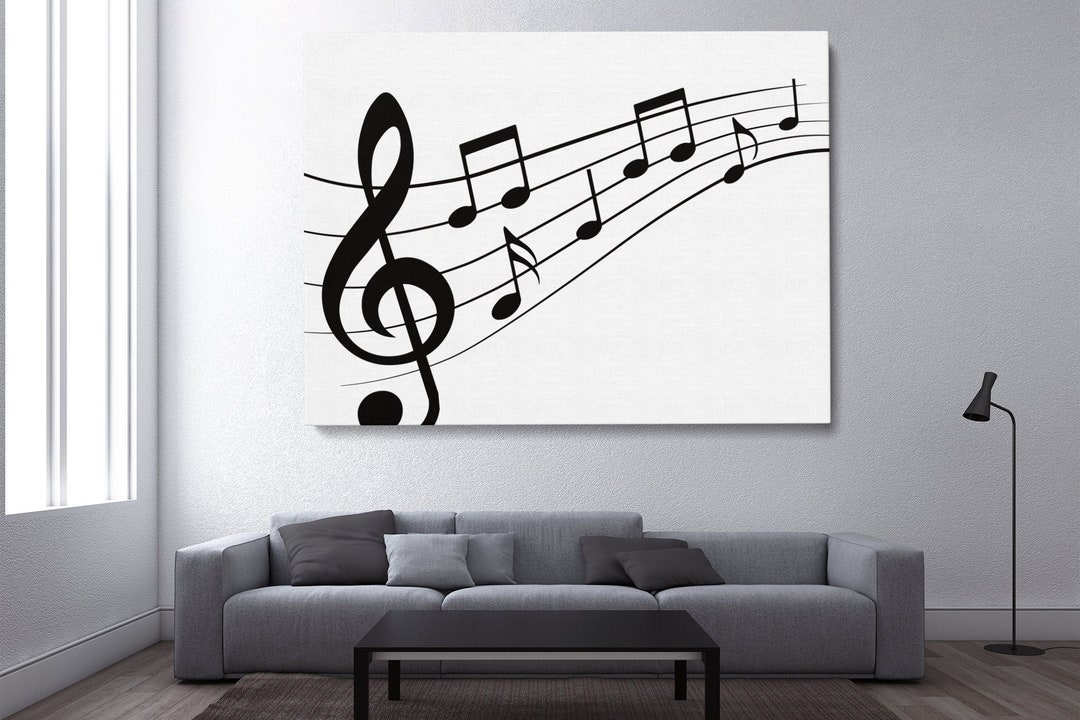 Music Notes Wall Art Music Home Decor Musical Notes Decor Music Lover ...