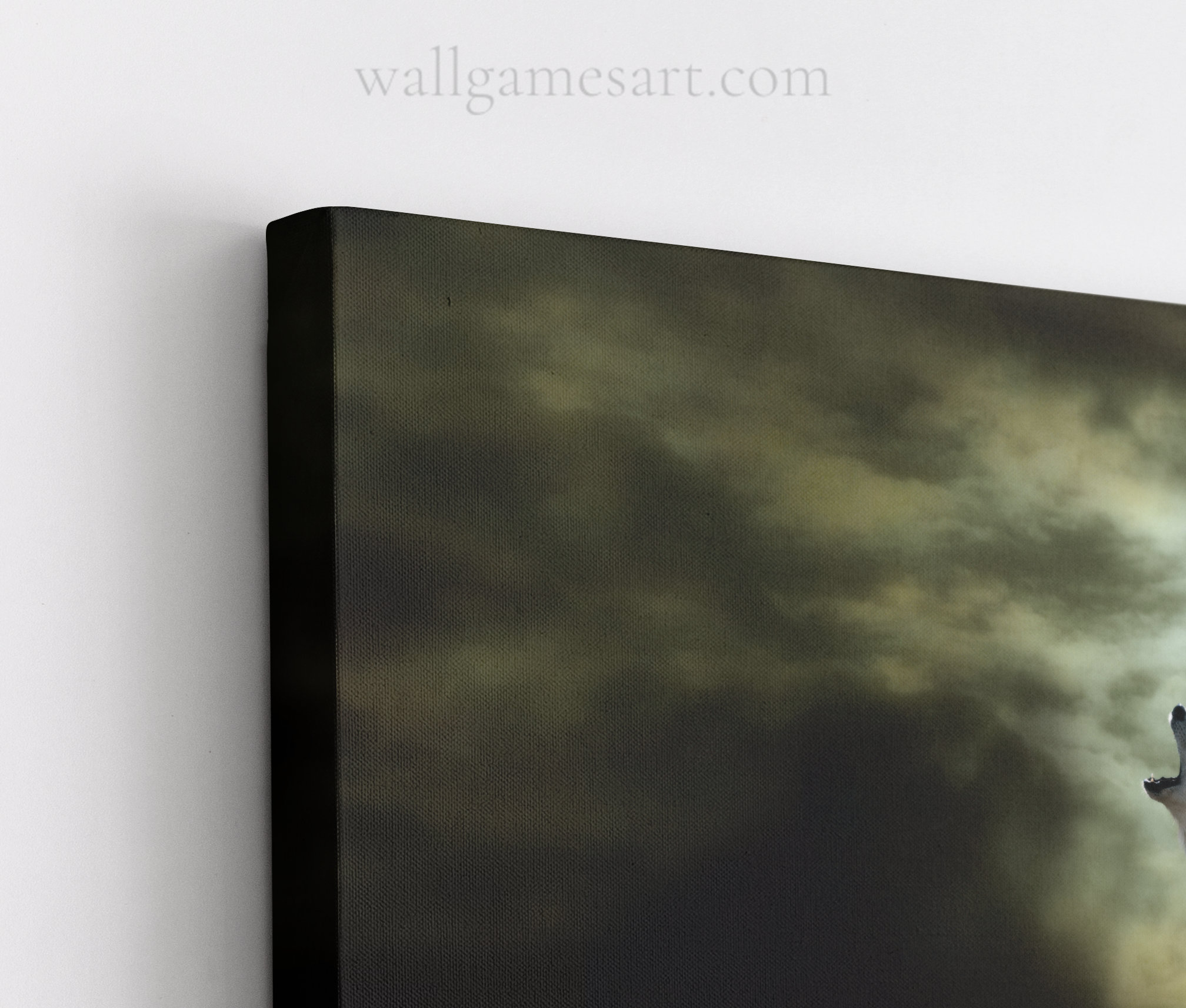 Wolf Pack Dark Night Print Texture Modern Home Decor Wild | Etsy