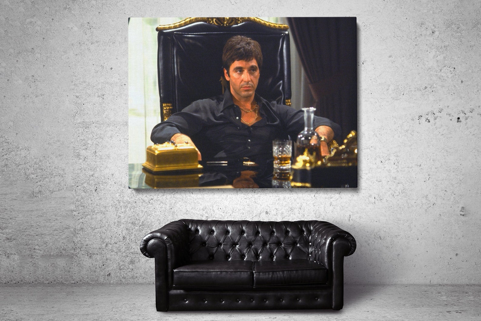 Scarface Wall Art Scarface Movie Scene Canvas Wall Art - Etsy