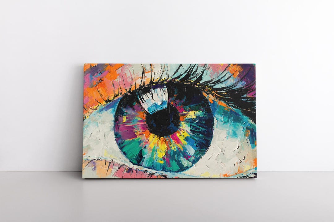 Eye Large Art Eye Canvas 5 Panels Canvas Art Abstract Art Print ...