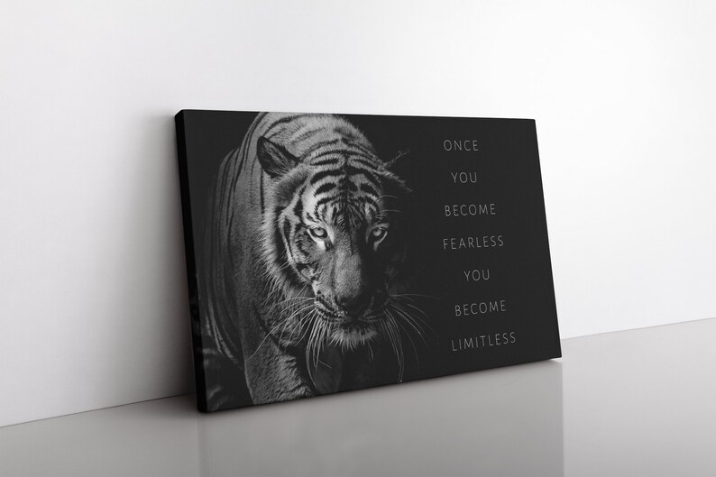 Strong Mindset Art Motivational Canvas Entrepreneur Large Decor Modern ...