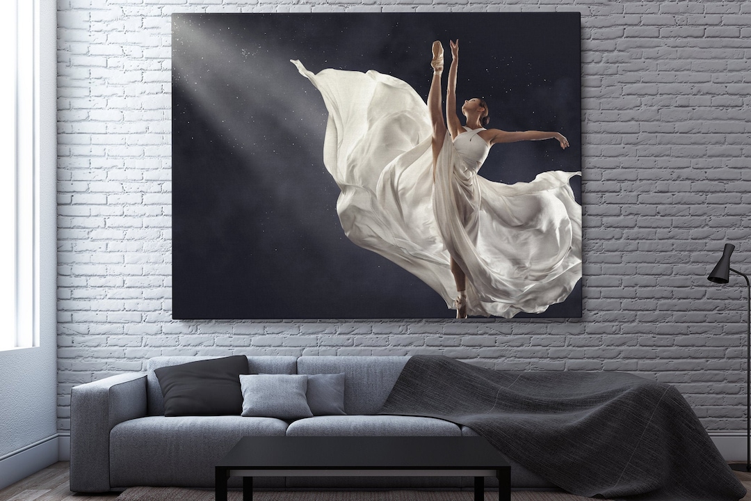 Ballerina Dancer Art | Ballet Wall Art | Large Minimalist | Home Decor ...