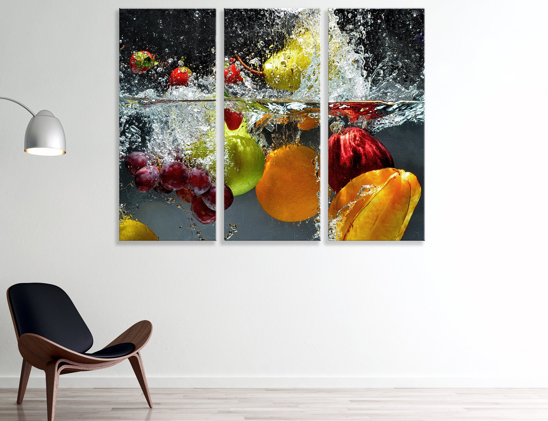Fruit Splash Canvas Wall Art Canvas Art Kitchen Print - Etsy