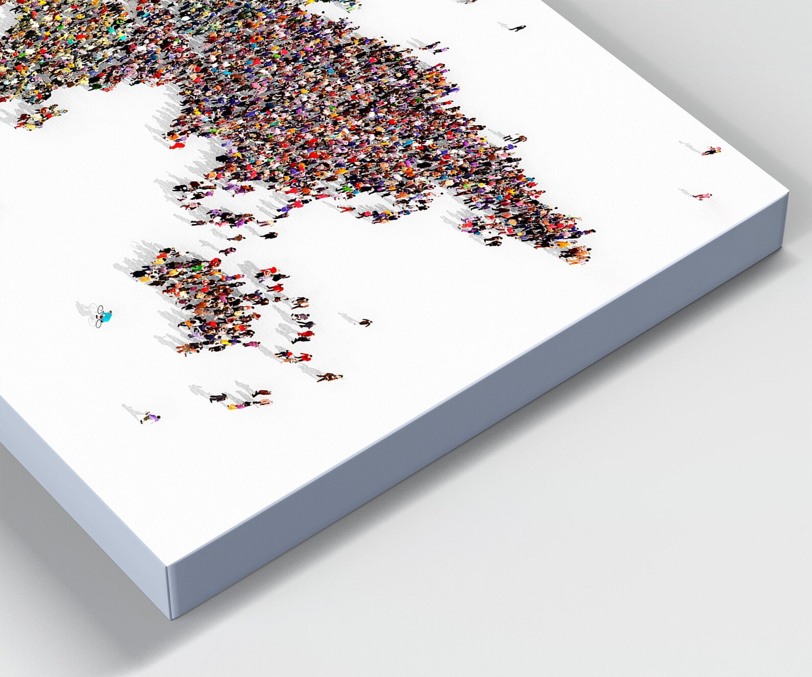 World Map | Travel Map | Large Living Room Decor | Original Abstract ...