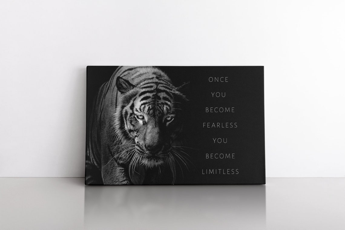 Strong Mindset Art Motivational Canvas Entrepreneur Large Decor Modern ...