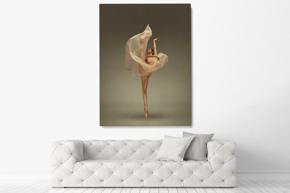 Ballerina Dancer Art Ballet Wall Art Large Minimalist | Etsy