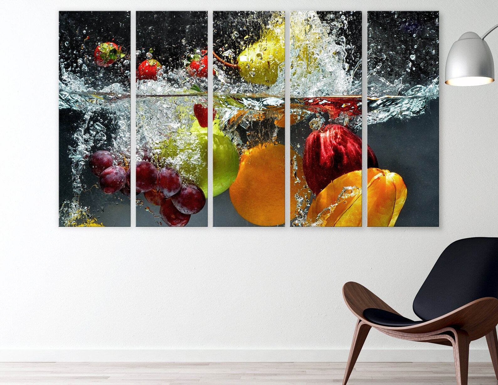 Fruit Splash Canvas Wall Art Canvas Art Kitchen Print - Etsy