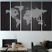 World Map Travel Map Large Living Room Decor Original - Etsy