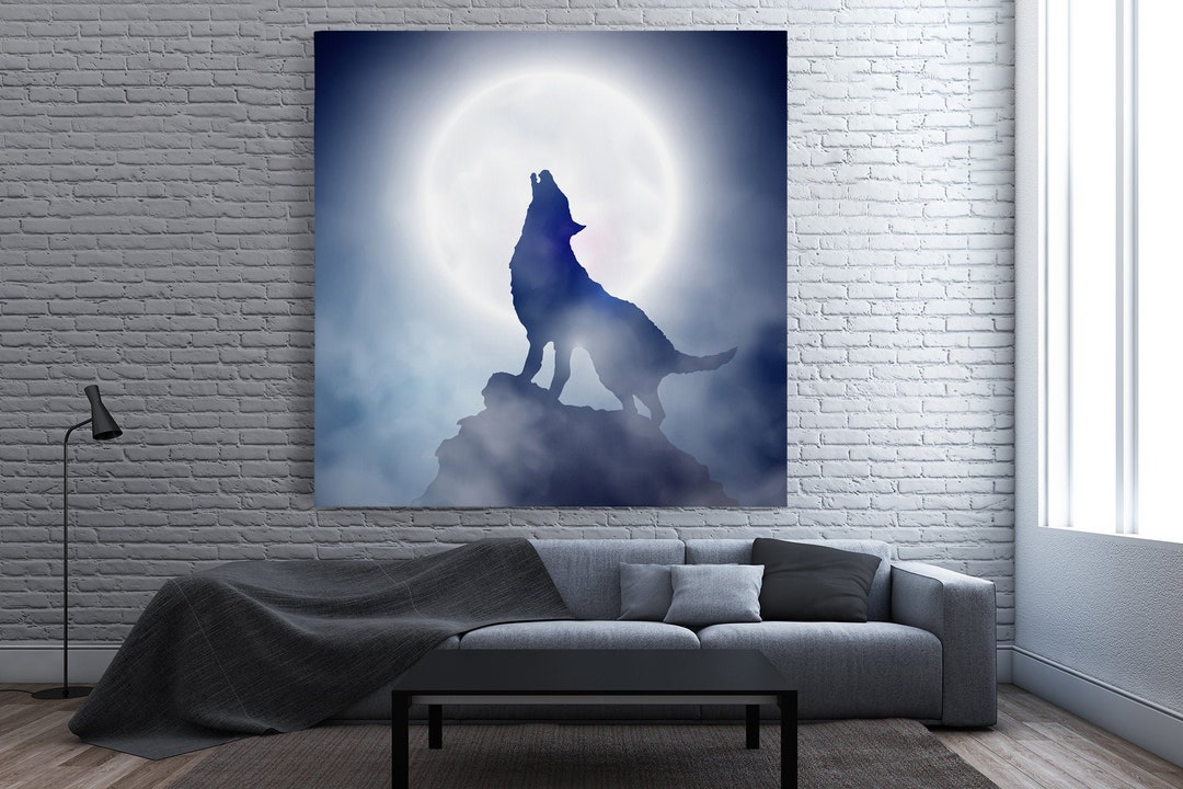 Wolf Art | Wolf Wall Decor | Motivational Wall Art | Modern Art ...