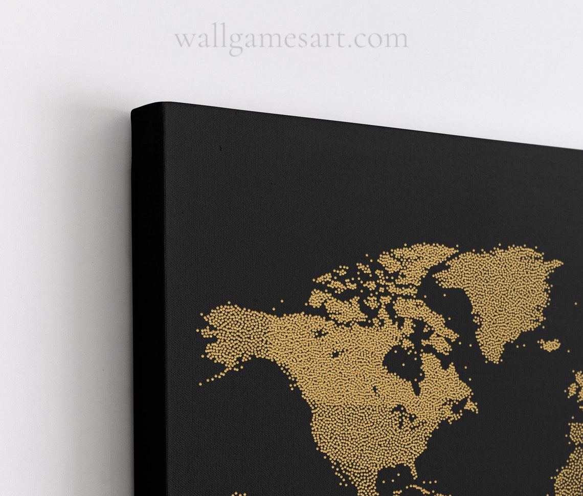 World Map Travel Map Large Living Room Decor Original - Etsy