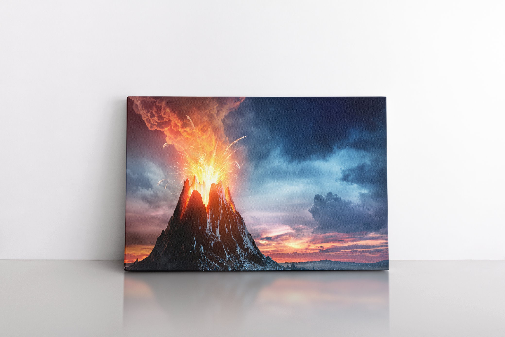Nature Wall Art Nature Wall Decor Mountain Volcano Art - Etsy