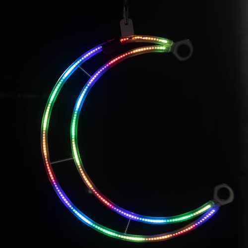 Moon Aerial Lyra Aerial Lyra Crescent Aerial Hoop White - Etsy
