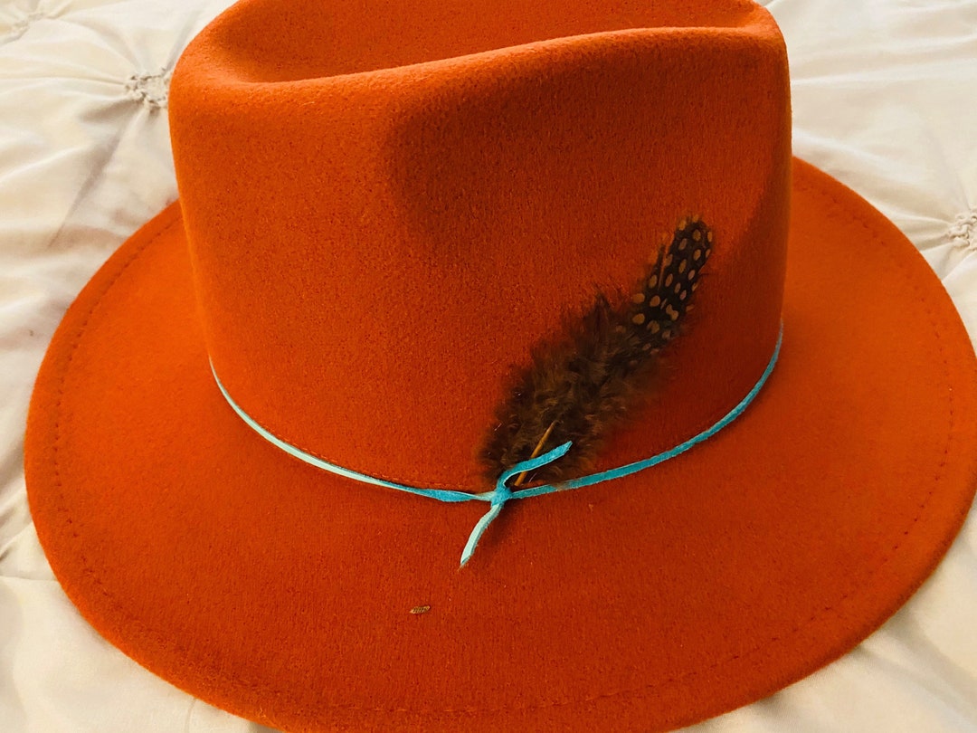 Rust Fedora With Fedora, Fedora, Unisex Hats, Ready to Ship - Etsy