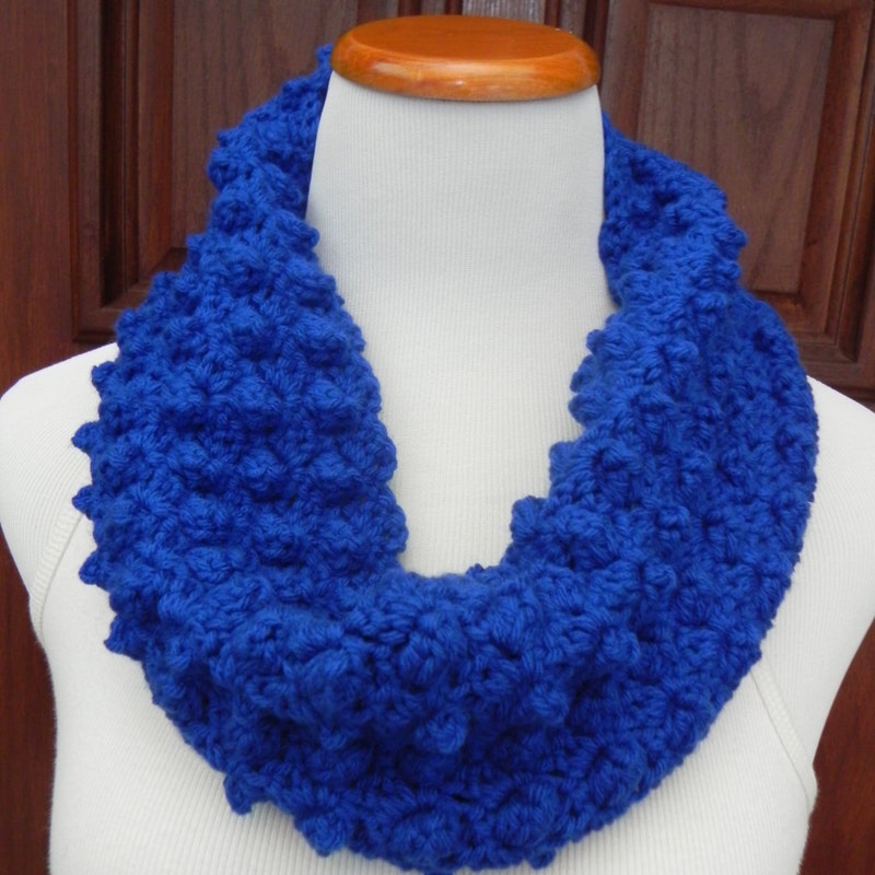 Popcorn Stitch Scarf - Etsy
