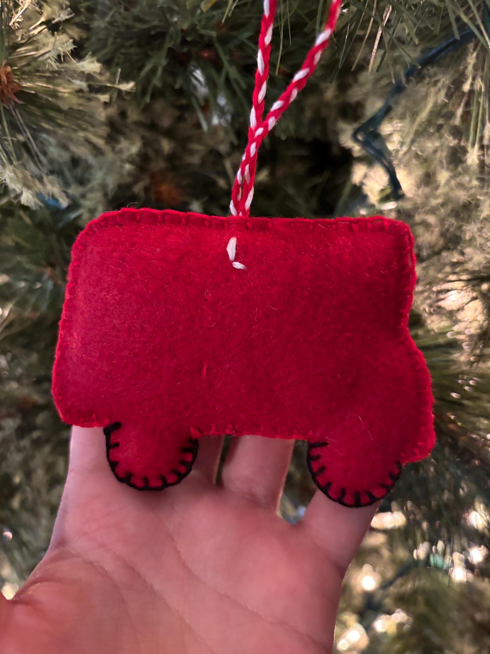 Double Decker Bus Handmade Felt Ornament - Etsy