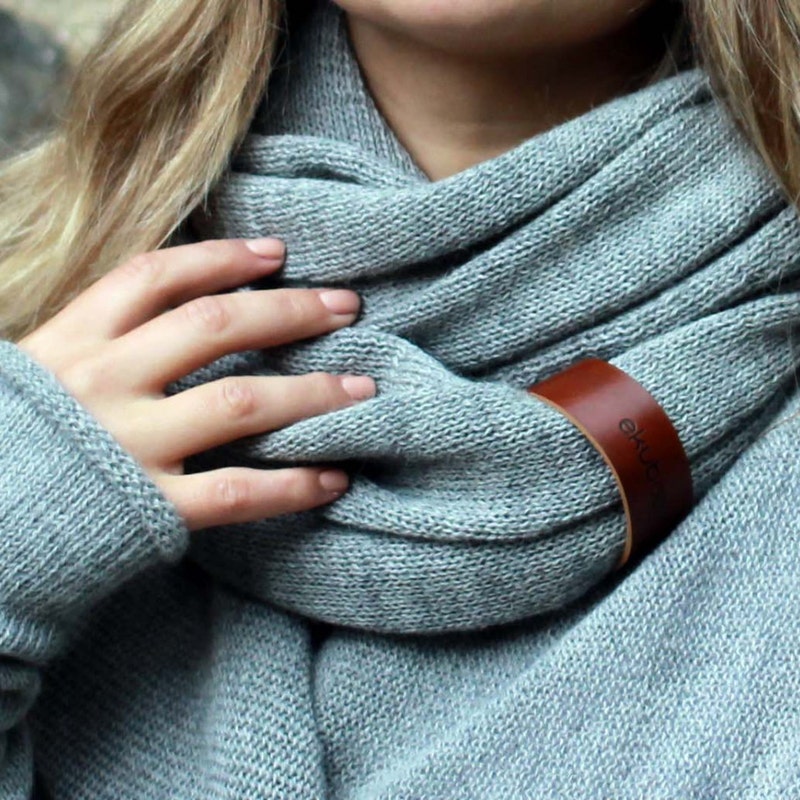 Leather Circle Scarf - Etsy