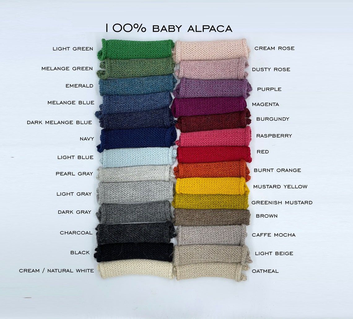 Alpaca Knitted Fingerless Mittens for Women, Cashmere Beige Knit ...