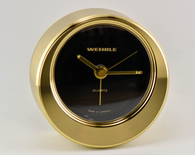 Wehrle Bijou Desk Alarm Clock Collectable Vintage Black - Etsy
