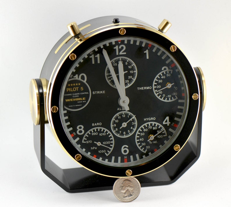 Wehrle Commodore Tide Desk Alarm Clock Collectable Vintage | Etsy