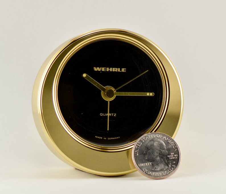 Wehrle Bijou Desk Alarm Clock Collectable Vintage Black | Etsy