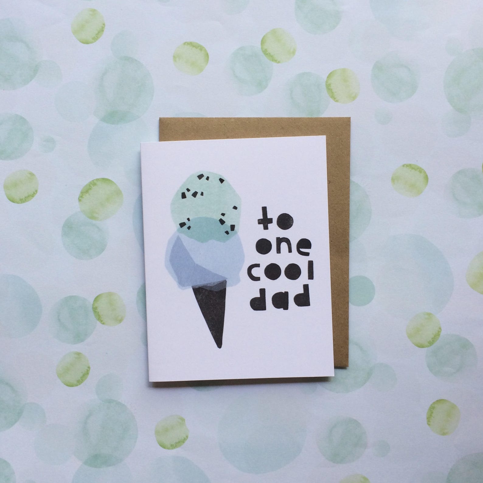 One Cool Dad Greeting Card, Fathers Day Card, Fathers Day Gift, First ...