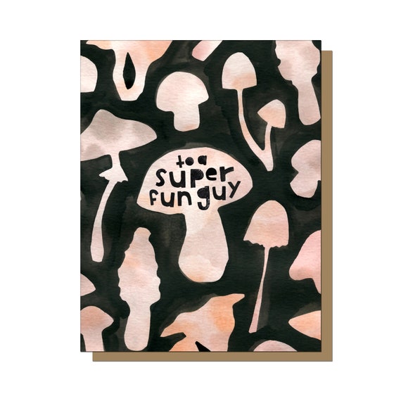 Super Fun Guy Greeting Card Funny Fathers Day Cards Birthday | Etsy