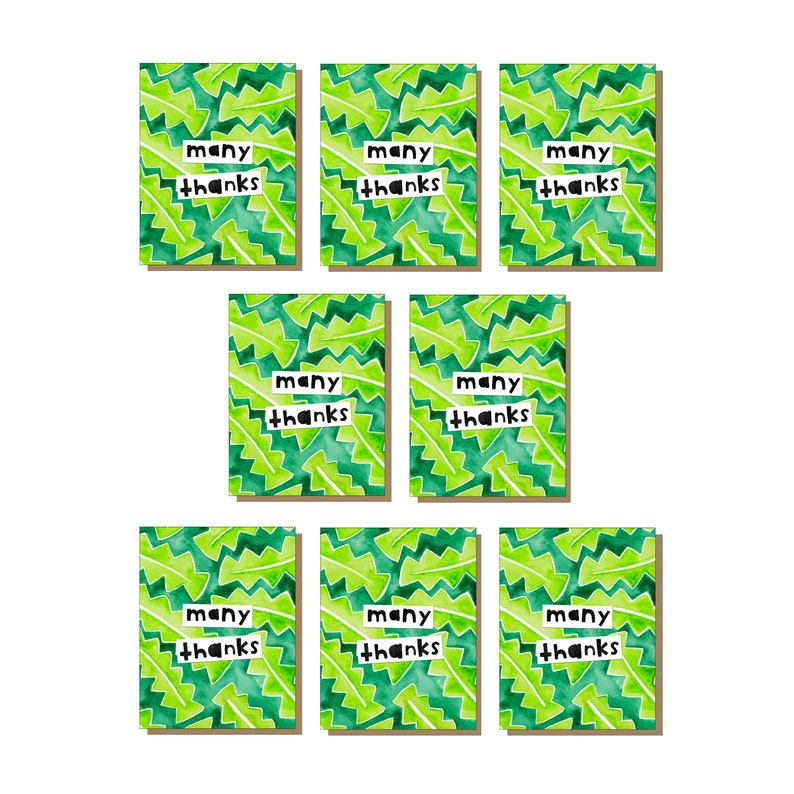 Many Thanks Cards Thank You Cards Set Bulk Cards Wedding | Etsy