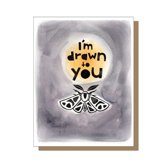 I'm Drawn to You Greeting Card Love Card Anniversary - Etsy