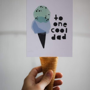One Cool Dad Greeting Card, Fathers Day Card, Fathers Day Gift, First ...