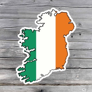 Ireland Sticker, Irish Flag, IRL - Etsy