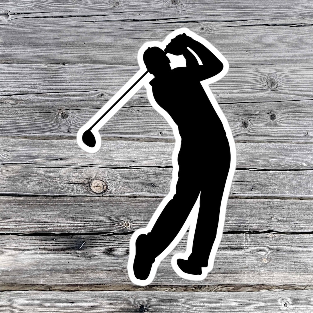 Golf Sticker, Golfing, Driver, Silhouette Logo - Etsy