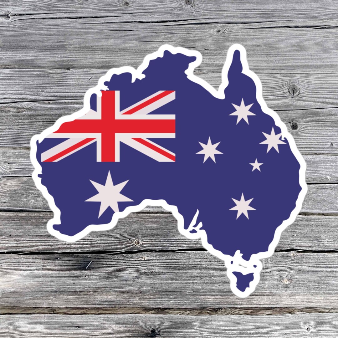 Australia Sticker, Australian Flag - Etsy