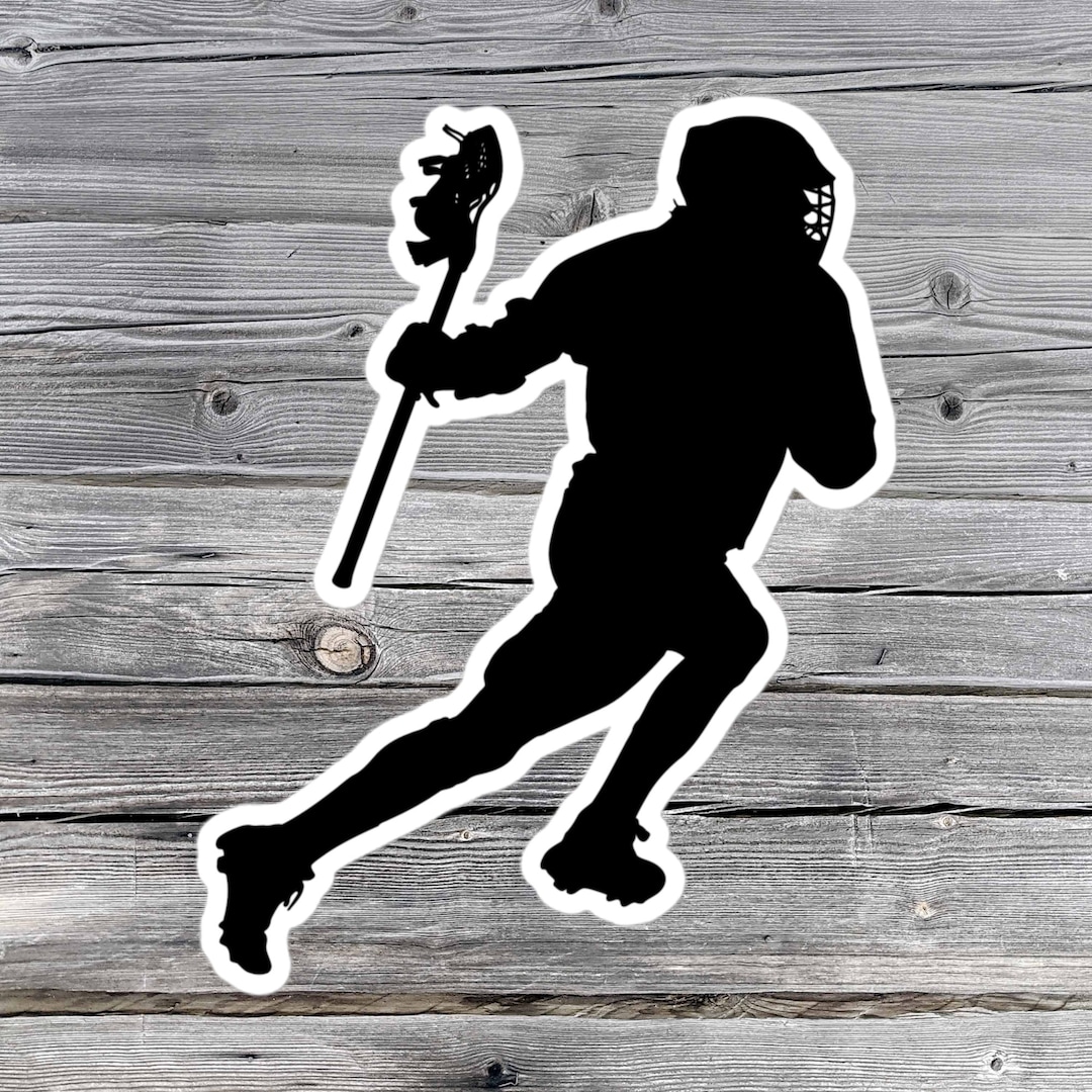 Lacrosse Sticker, Lax, Silhouette Logo - Etsy