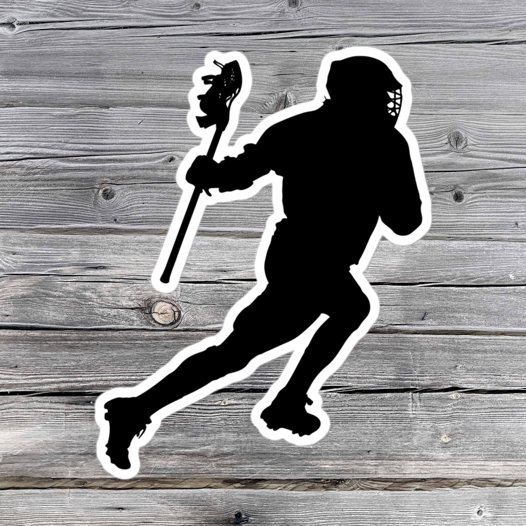 Lacrosse Sticker, Lax, Silhouette Logo - Etsy